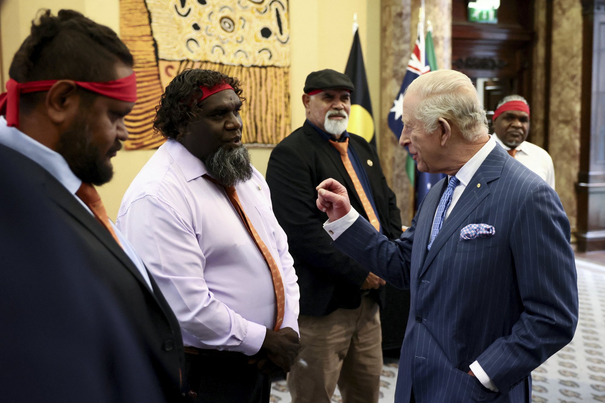 Anangu leaders meet King Charles to mark Uluru hand... | National ...