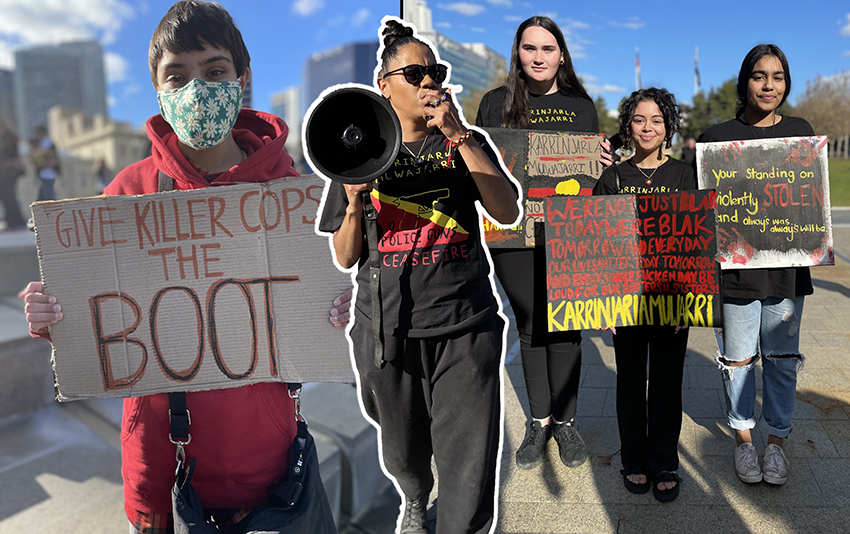 Kaurna protestors stand in solidarity with Yuendumu... | National ...
