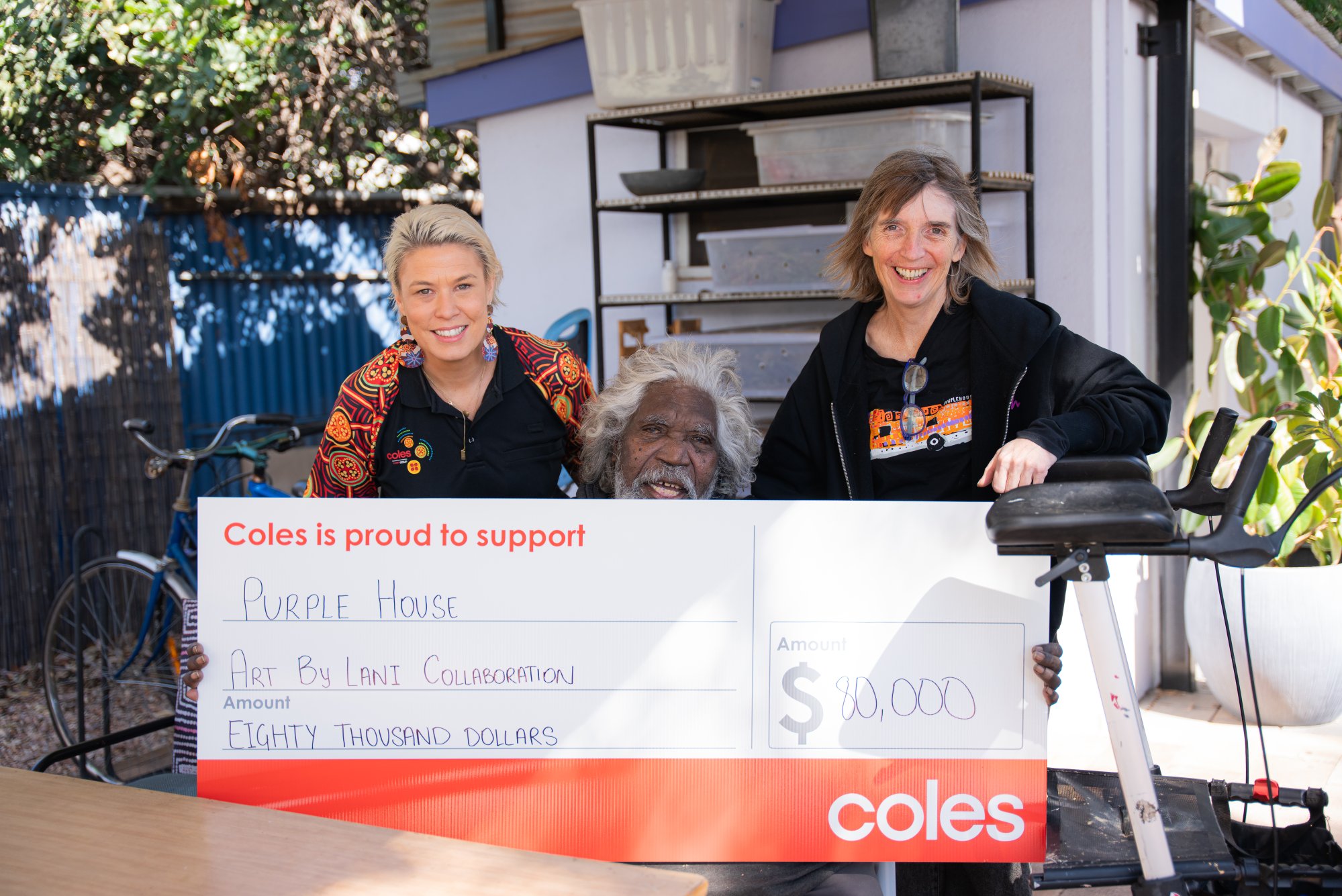 Coles match funds raised by Wiradjuri artist's work... | National ...
