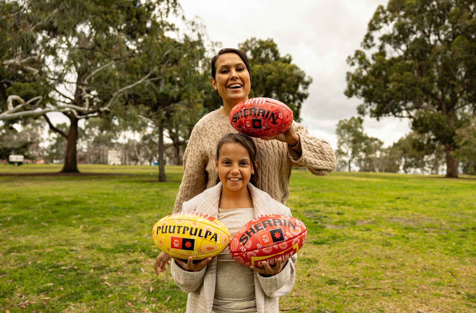 Martu artist Emma MacNeill's stamp on footy for fam... | National ...