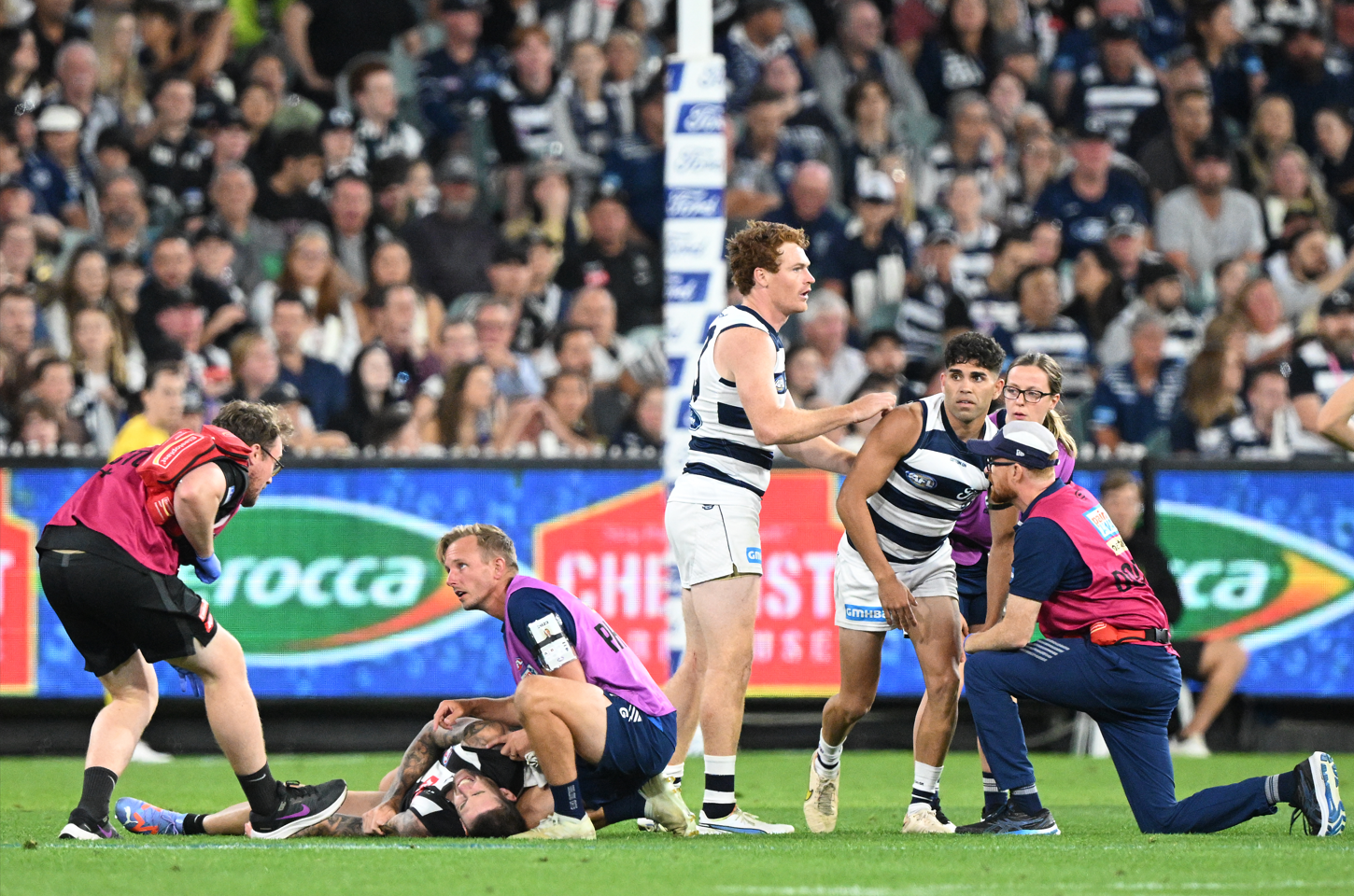 Stengle comes off mostly unscathed in sickening col... | National ...