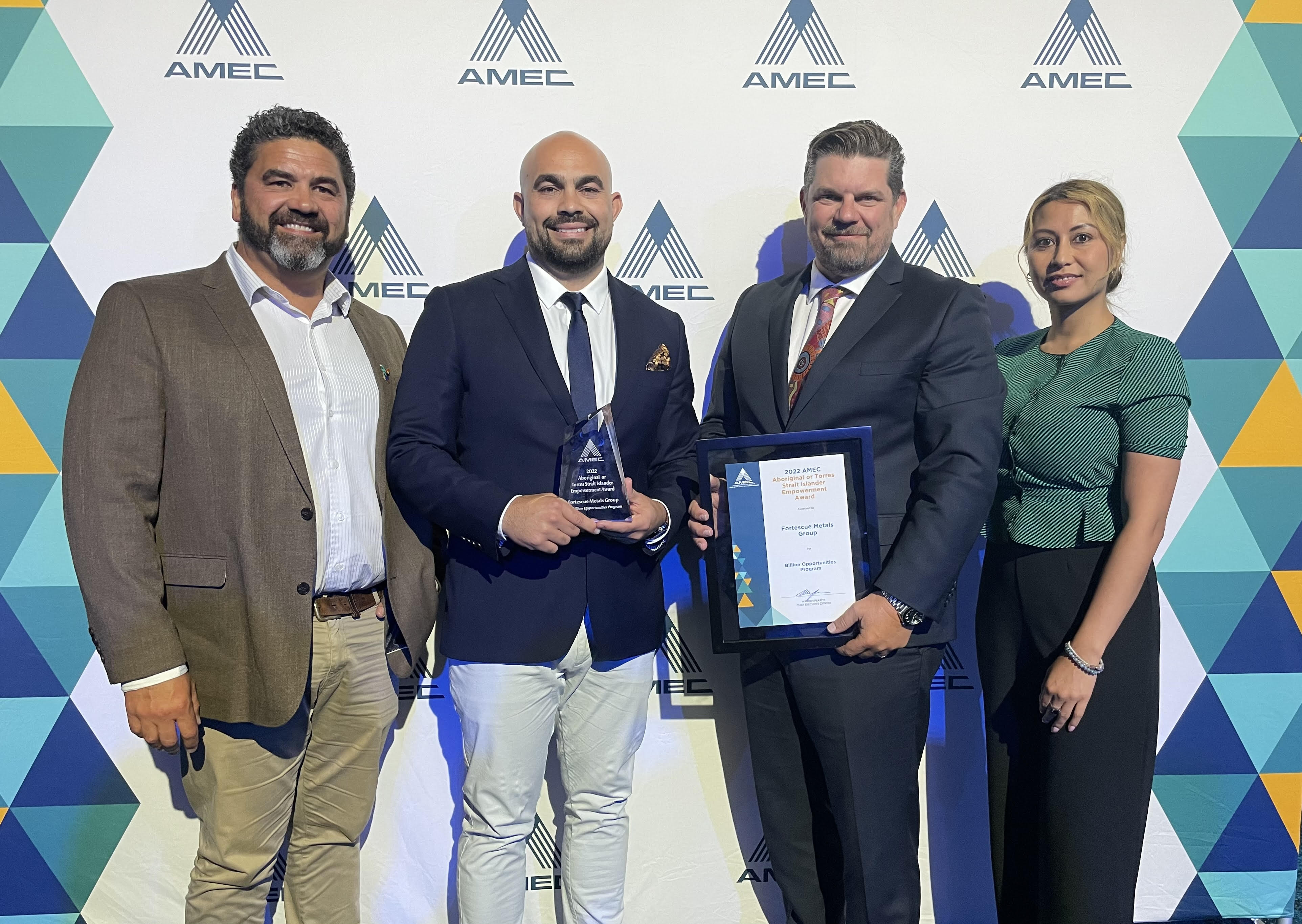 Fortescue honoured for Billion Opportunities succes... | National ...