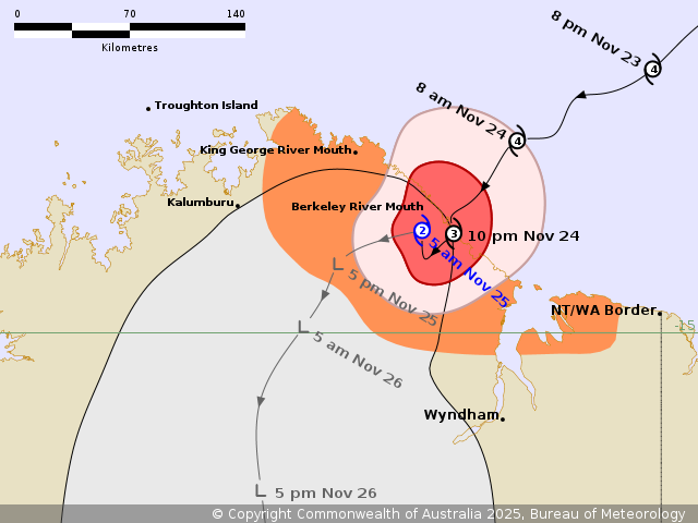 Tropical Cyclone Fina makes landfall at Kimberley C... | National ...