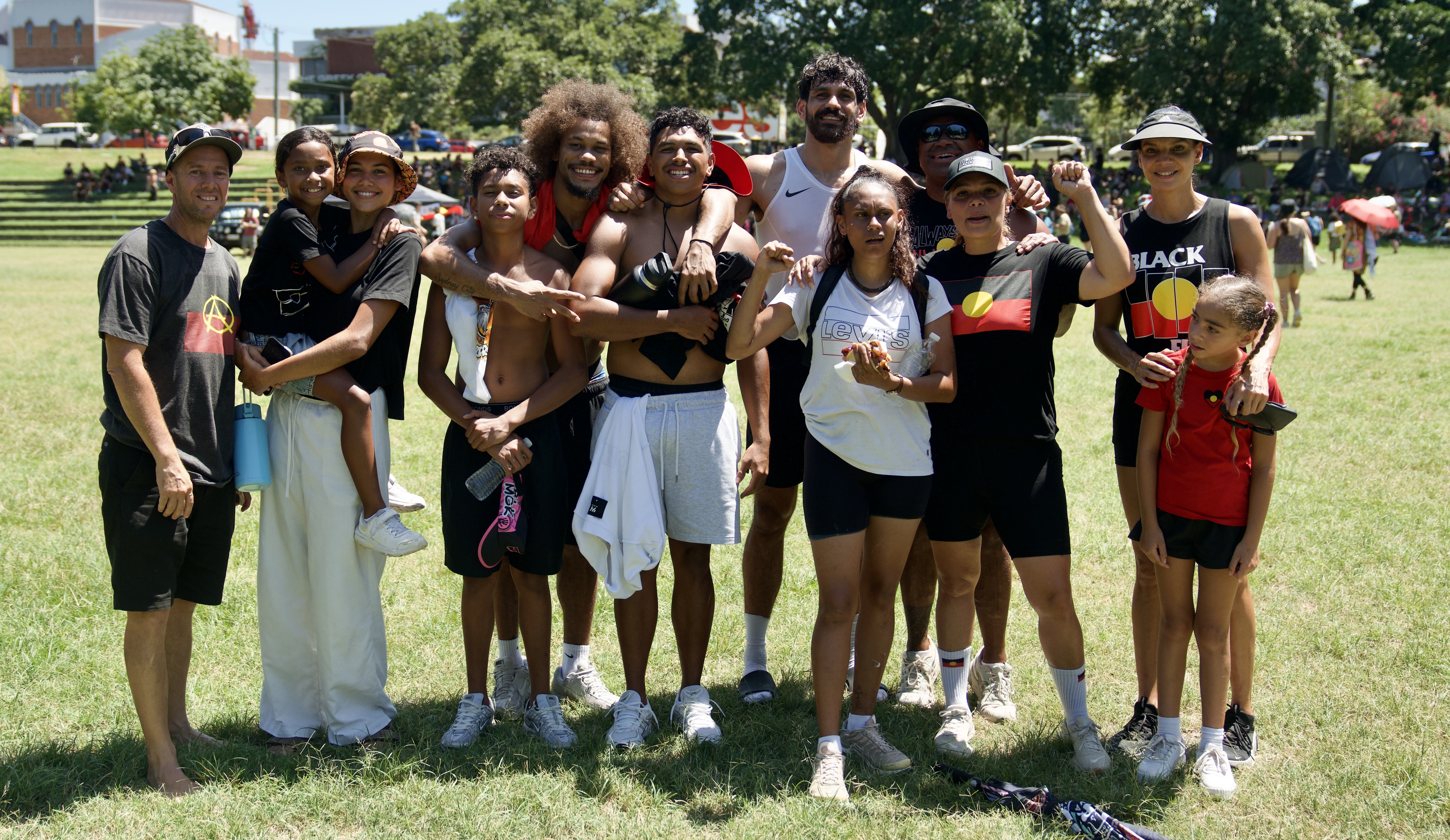 Communities march together in Magandjin for Surviva... | National ...