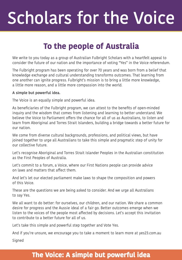 Aboriginal Fulbright Scholars deliver open letter t... | National ...