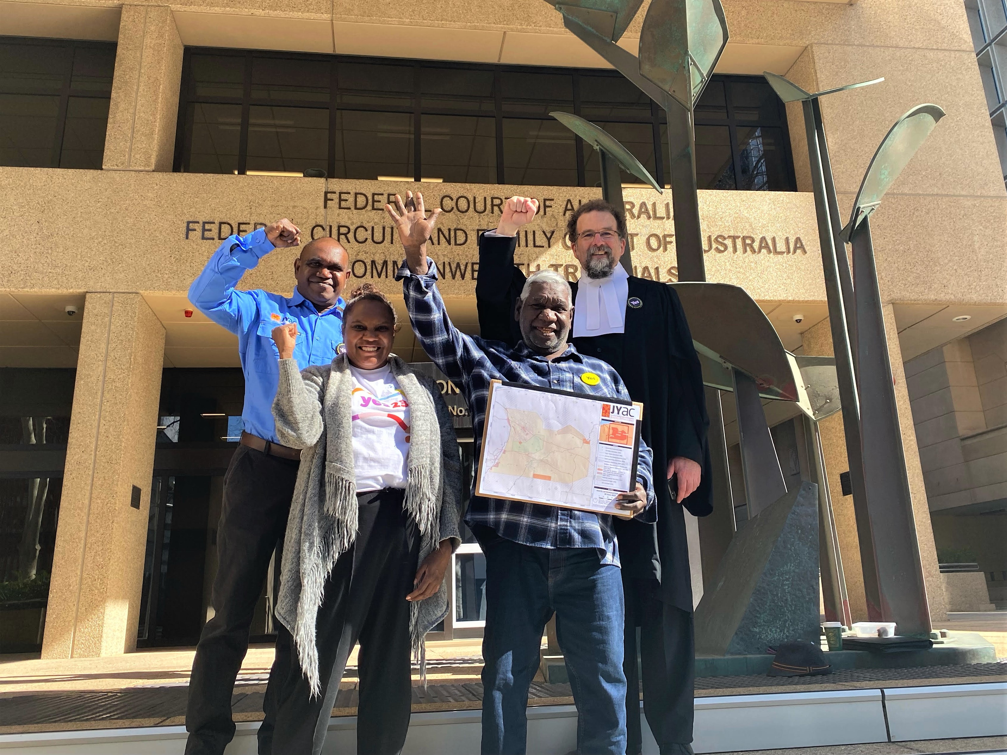 Martu people celebrate Federal Court land rights wi... | National ...